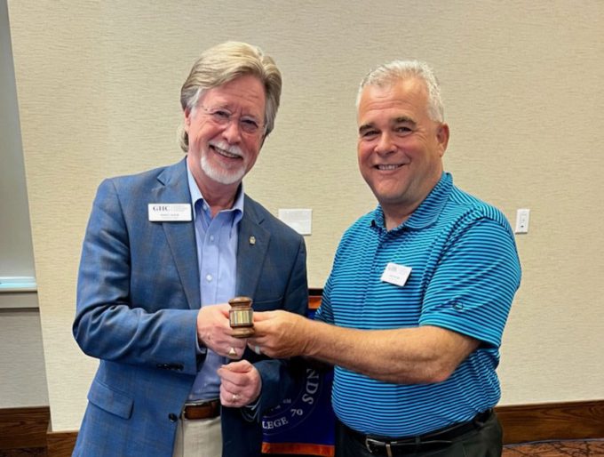 Greg Patton passes gavel to longtime GHC Foundation Board member Randy ...