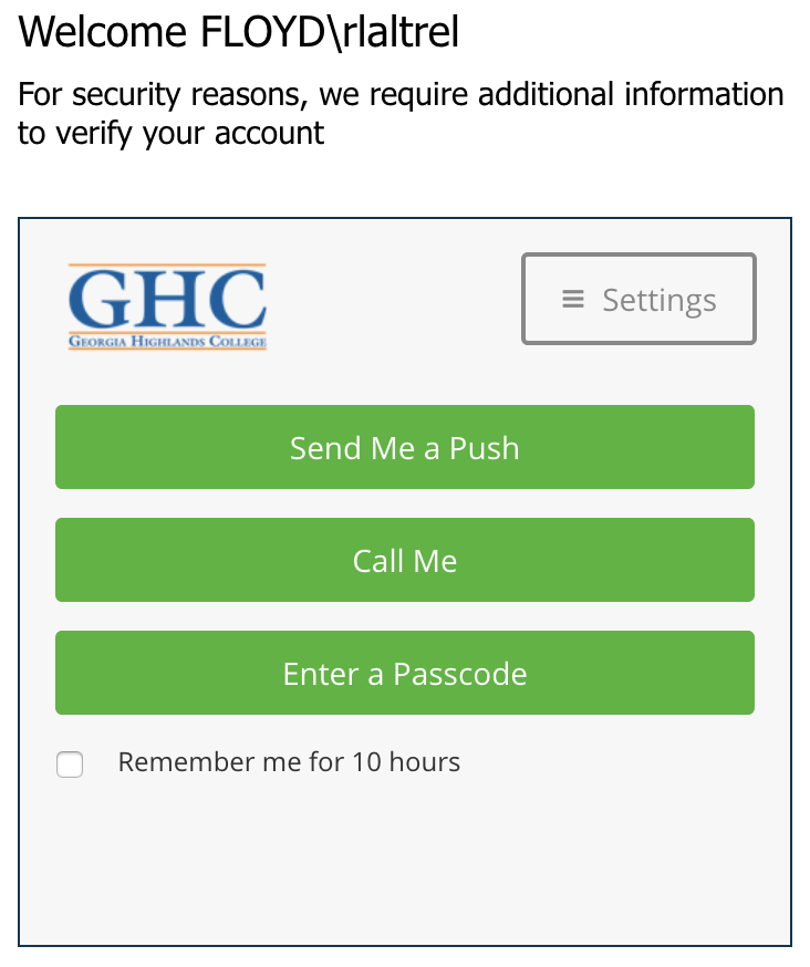 How to Login with Duo | Information Technology